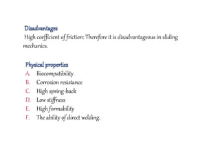 Beta-titanium arch wire (TMA) | PPTX