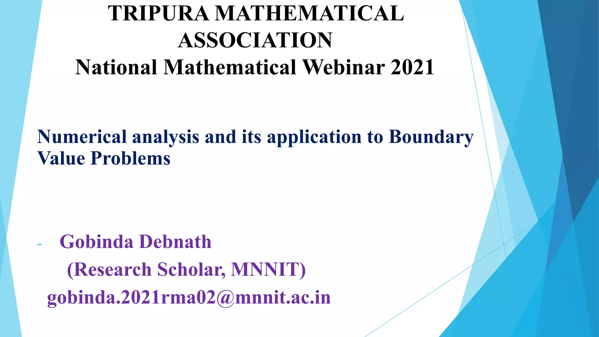 Numerical Analysis And Its Application To Boundary Value Problems Pptx Physics Science