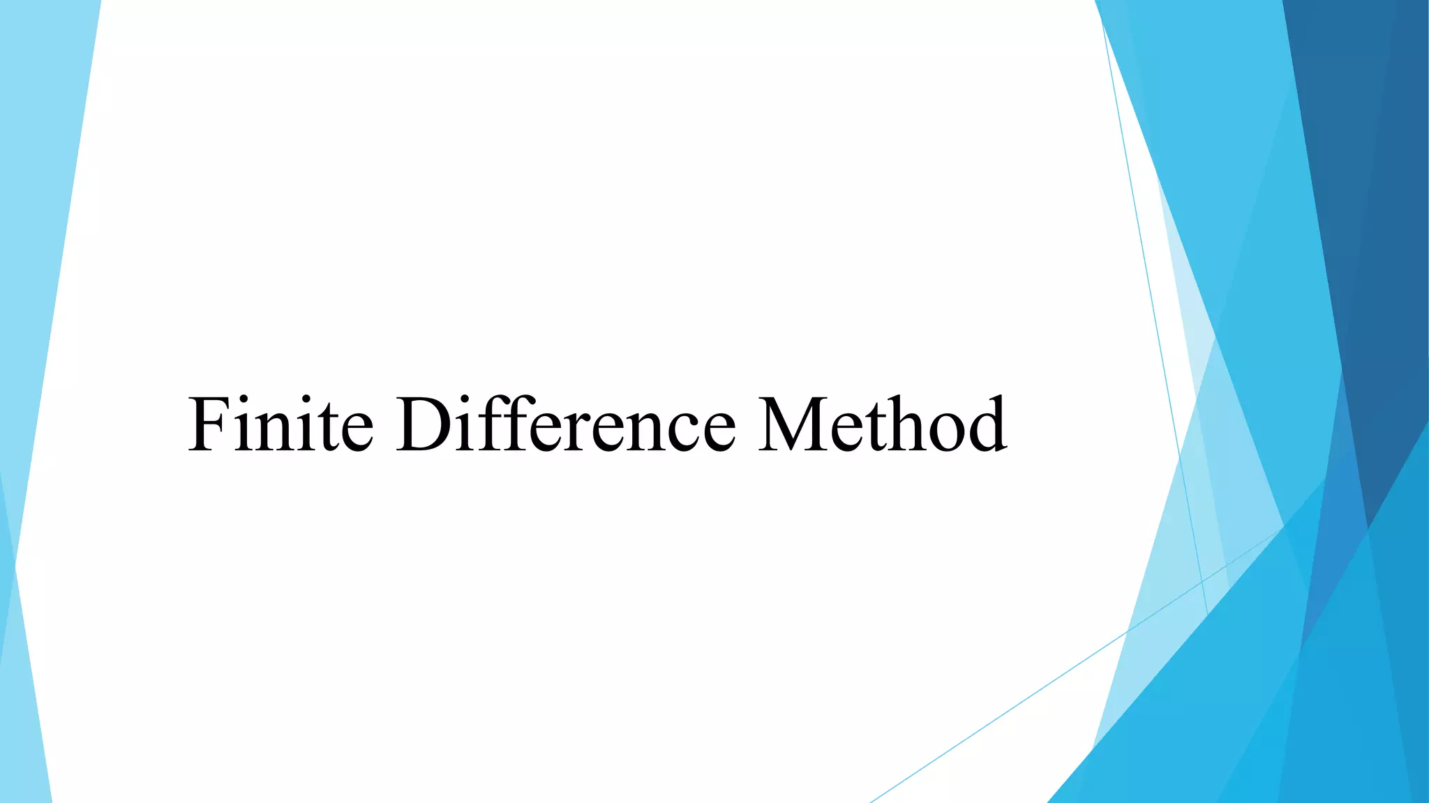 Numerical Analysis And Its Application To Boundary Value Problems Pptx Physics Science