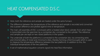 Thermal method of analysis(D.S.C) | PPTX