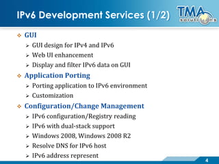 IPv6 Development and Testing Services | PPT