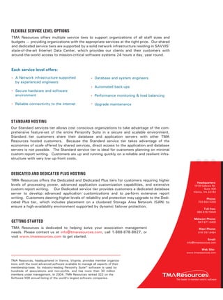TMA Resources Application Hosting Services | PDF