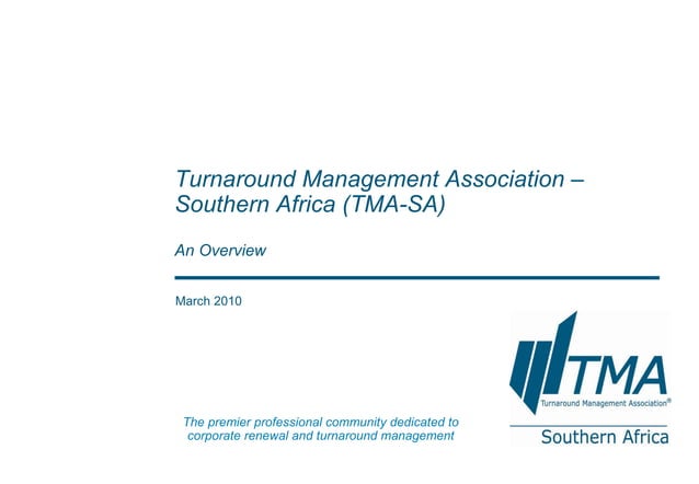 TMA SA Overview | PPS