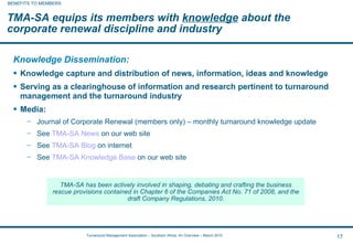 TMA SA Overview | PPS