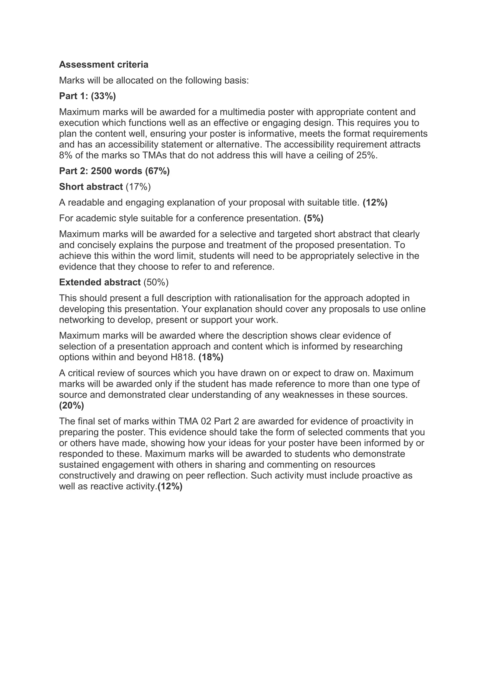 Tma 02 task sheet H818 | PDF