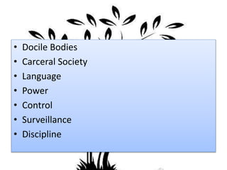 Open University DD101 TMA04 (2014) Michel Foucault | PPT