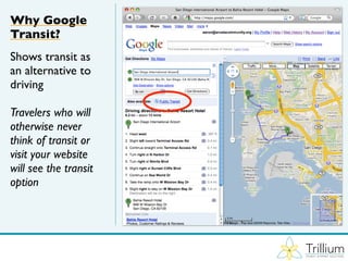 TNT/TMA board Google Transit presentation | PPT