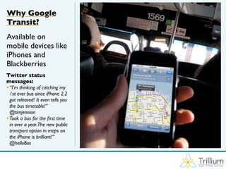 TNT/TMA board Google Transit presentation | PPT