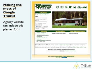 TNT/TMA board Google Transit presentation | PPT