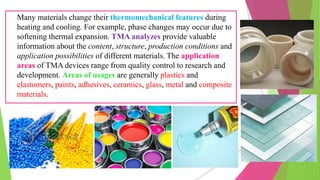 Thermomechanical analysis presentation | PPTX