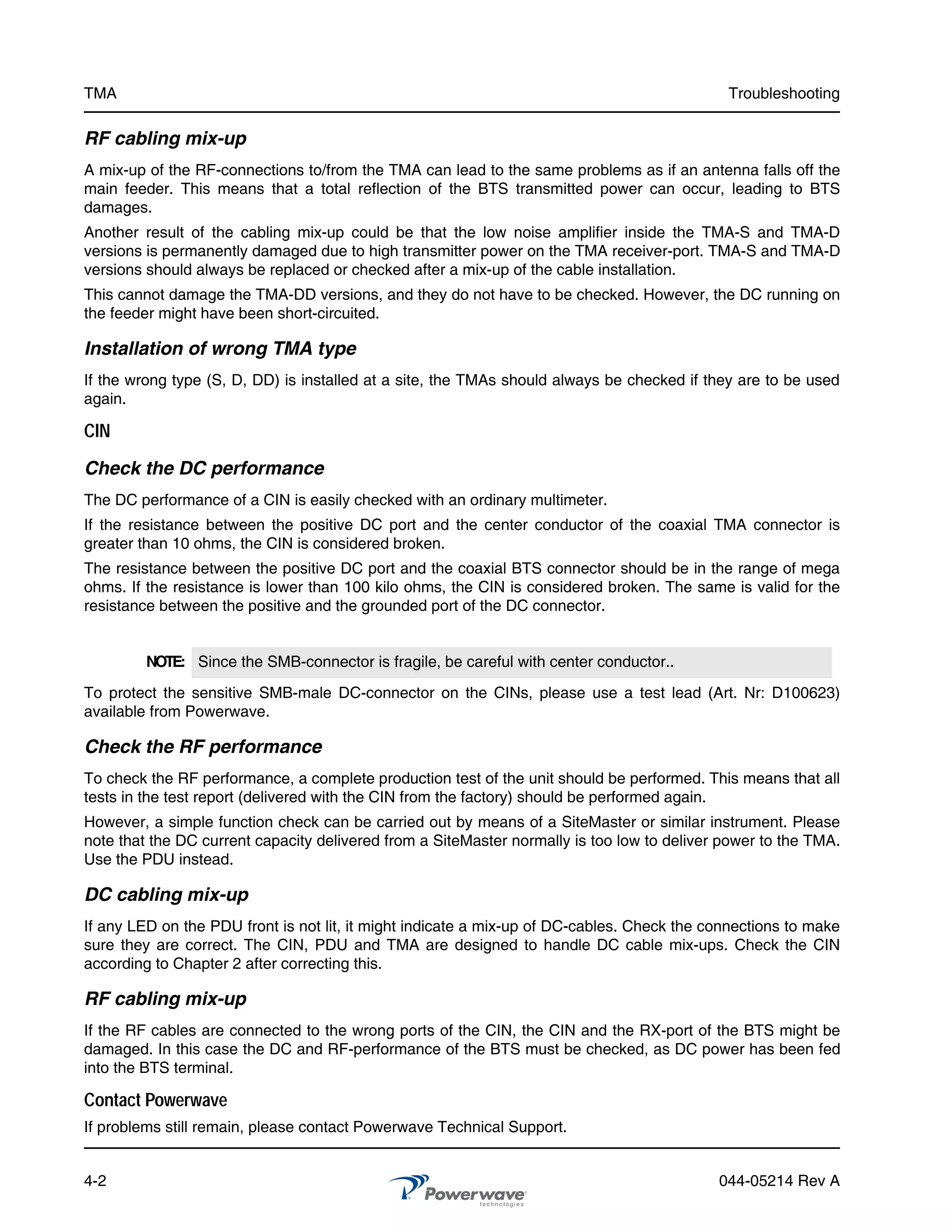 Tma inst service_manual | PDF