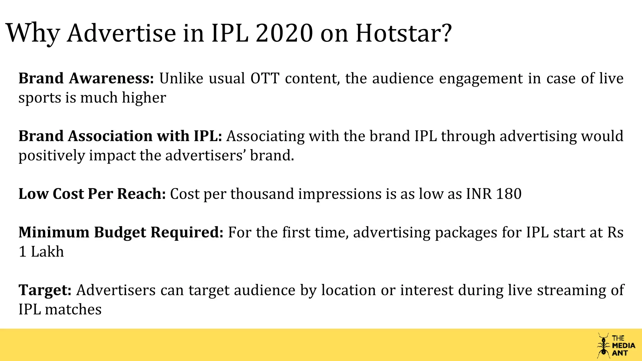 IPL 2020 Advertising on Hotstar | PPTX