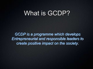 Tm & GCDP | PPTX | Business and Finance