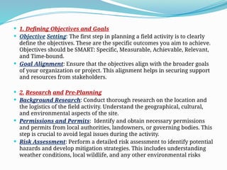 TMAP- Plannig for field activities Anusha G R.pptx | First Aid | Injuries