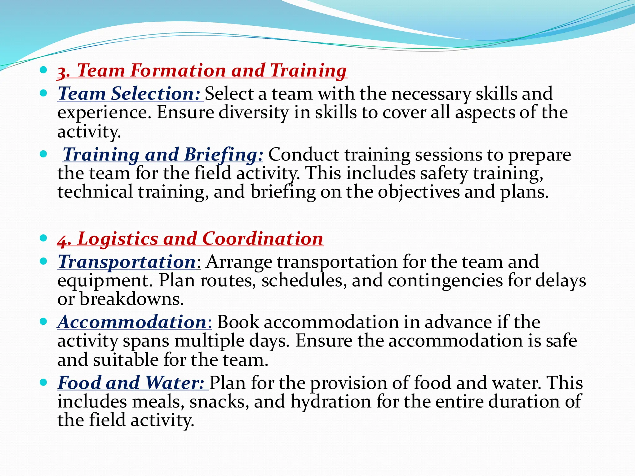TMAP- Planning for field activities Koushalya B C | PPT