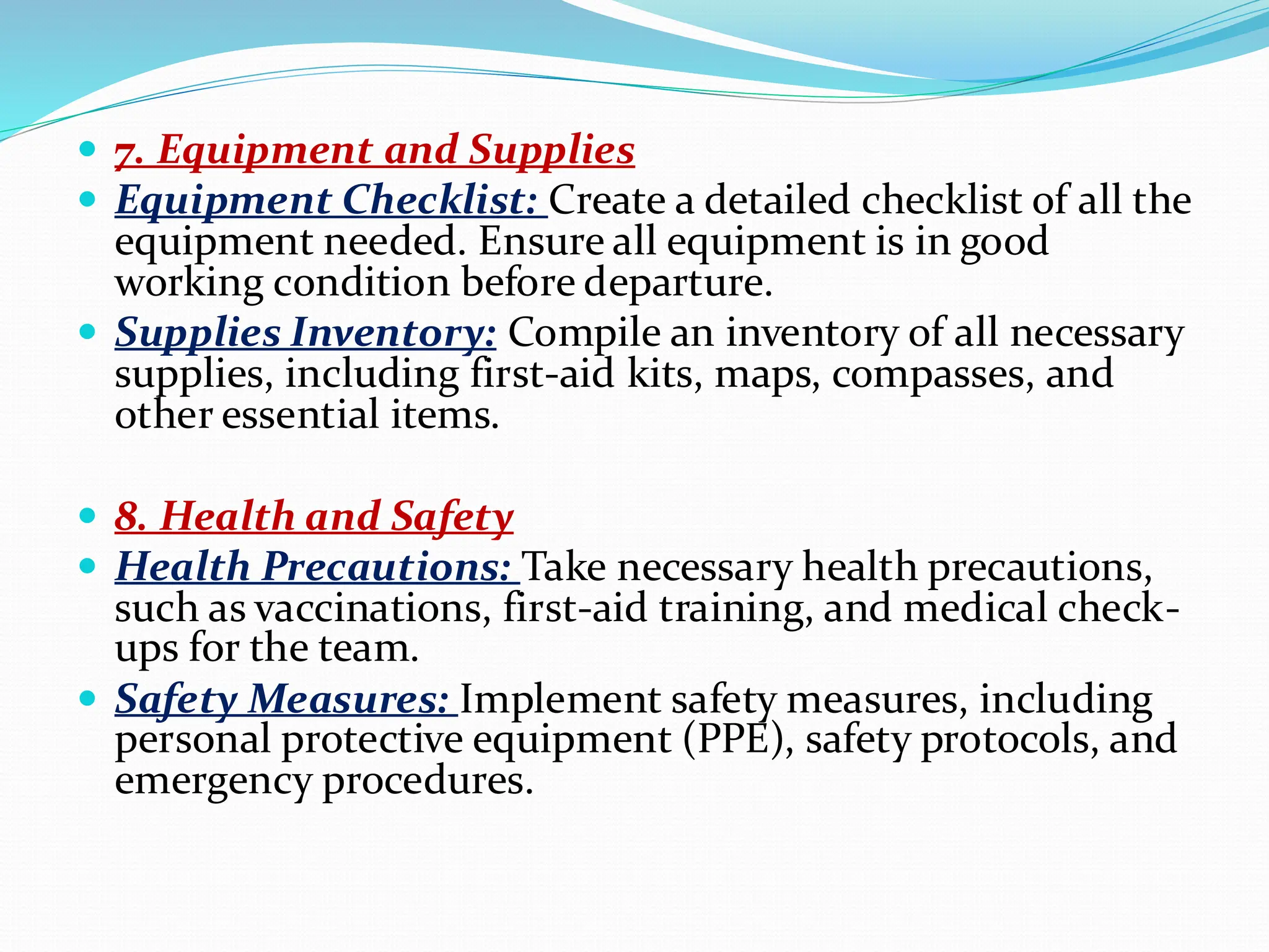 TMAP- Planning for field activities Koushalya B C | PPT