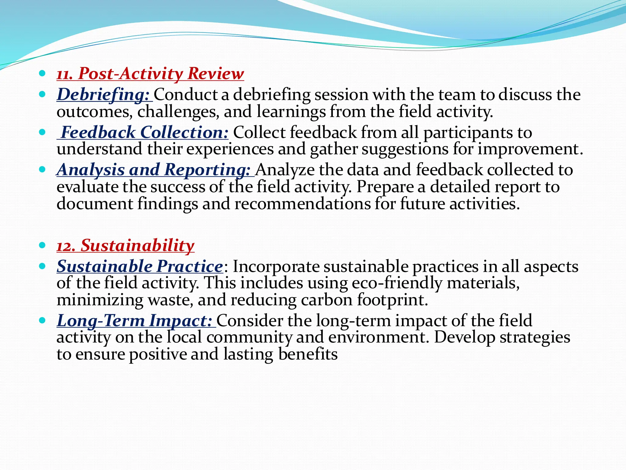 TMAP- Planning for field activities Koushalya B C | PPT