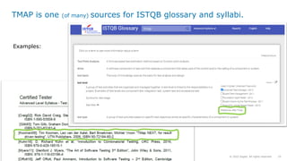 Introduction of TMAP to representatives of ISTQB boards in the GA week in Marrakech | PPT