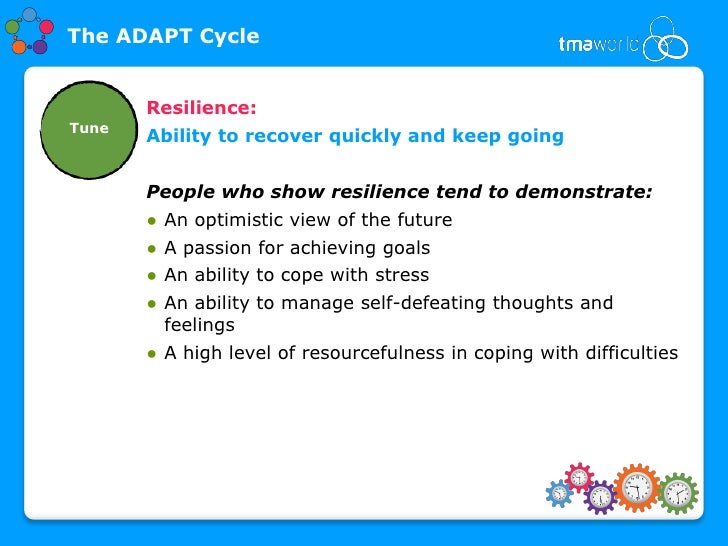 TMA World Viewpoint 18 The ADAPT Cycle