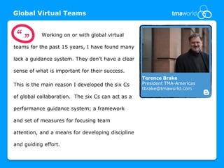 TMA World Viewpoint Global Virtual Teams | PDF