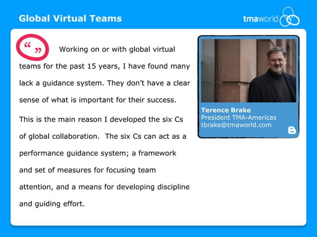 TMA World Viewpoint Global Virtual Teams | PDF