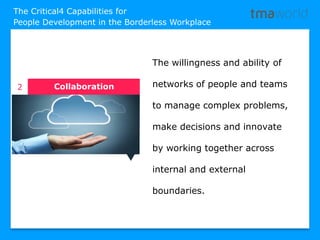 TMA World Viewpoints 25: The Critical4 Capabilities for People ...