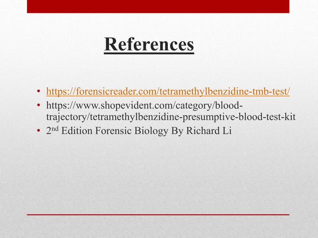 TMB test | PPTX | Blood Disorders | Diseases and Conditions
