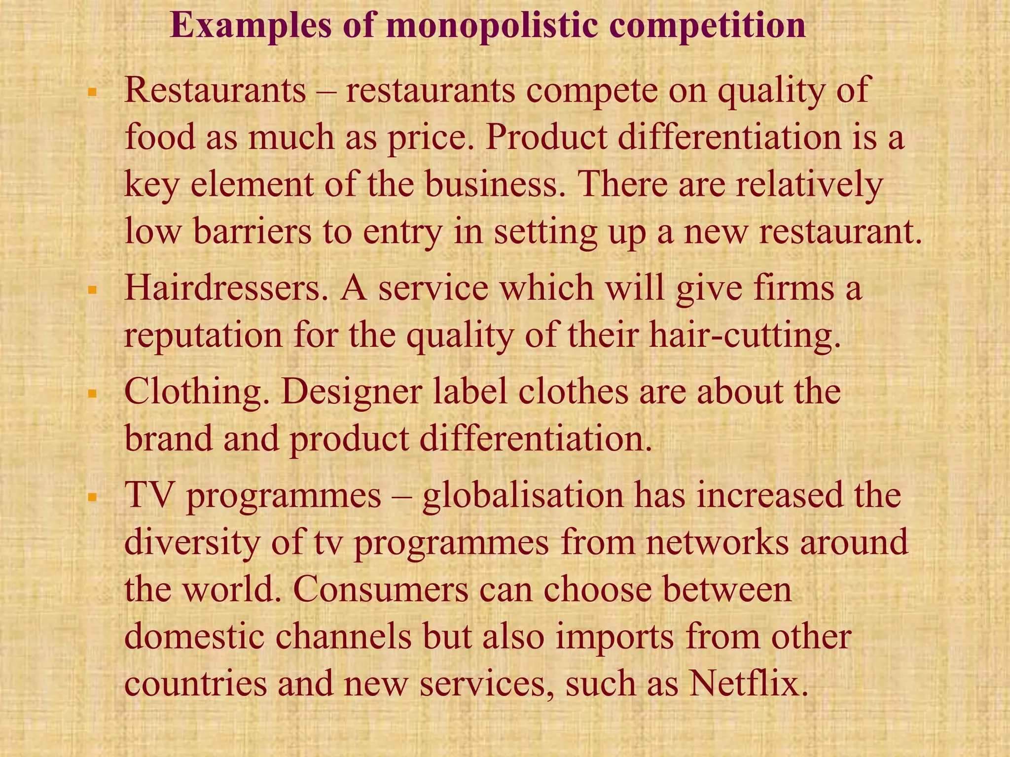 Monopolistic Market Structure | PPT