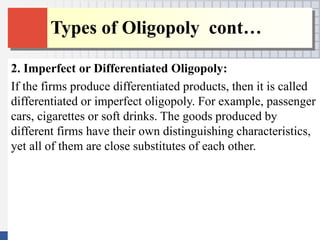 Oligopolistic Competitive Market Structure | PPT