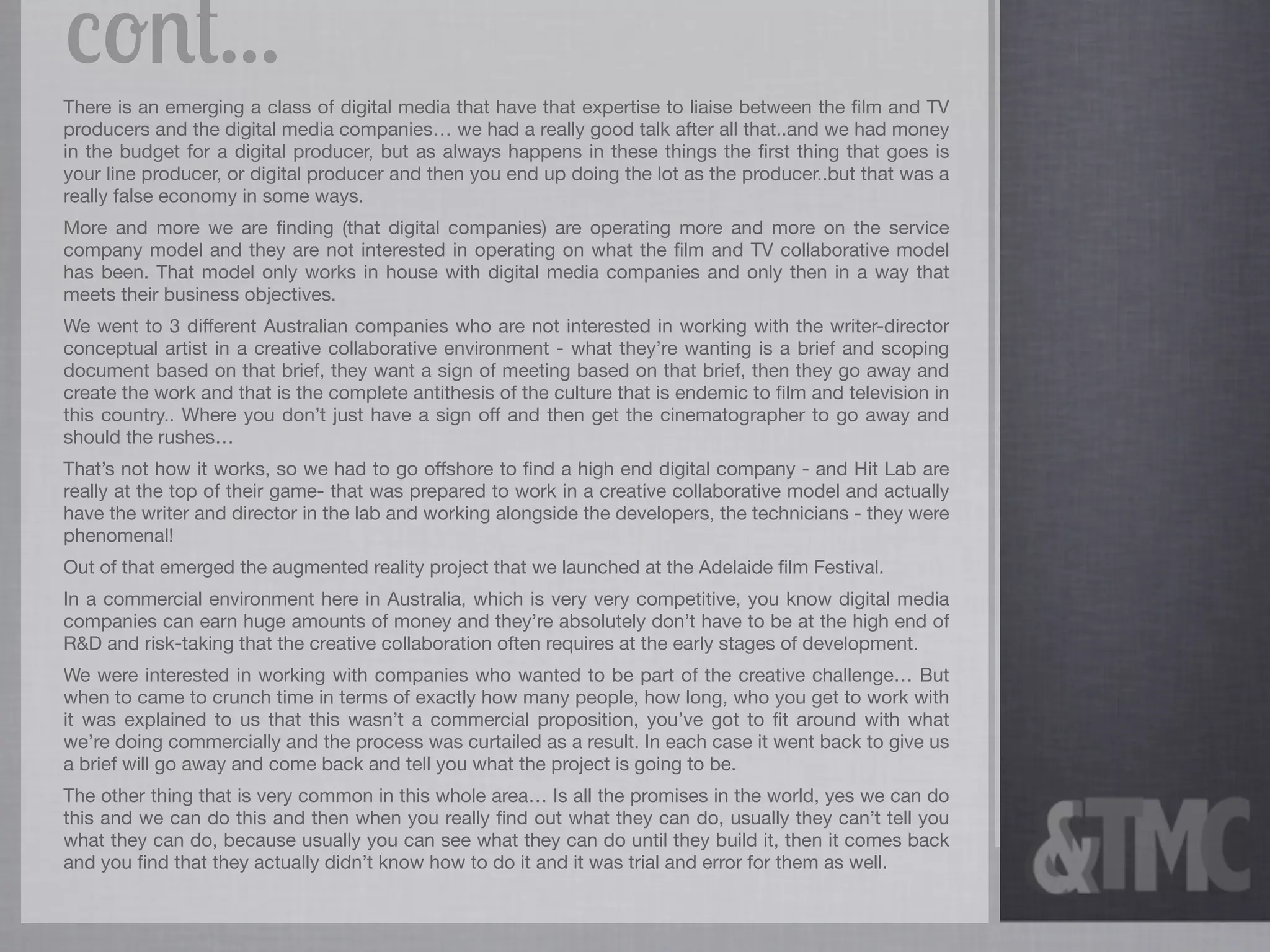 TMC Collaboration | PDF