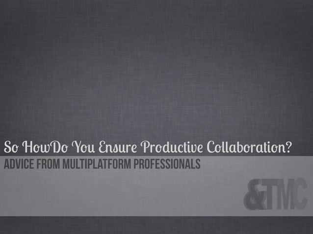 TMC Collaboration | PPT