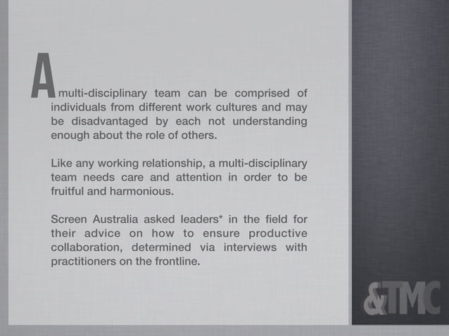 TMC Collaboration | PPT