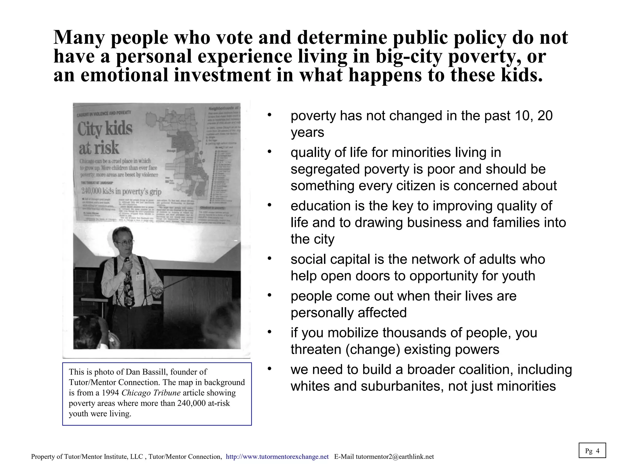 Logic Model for Expanding Organized Tutor/Mentor Programs in High ...