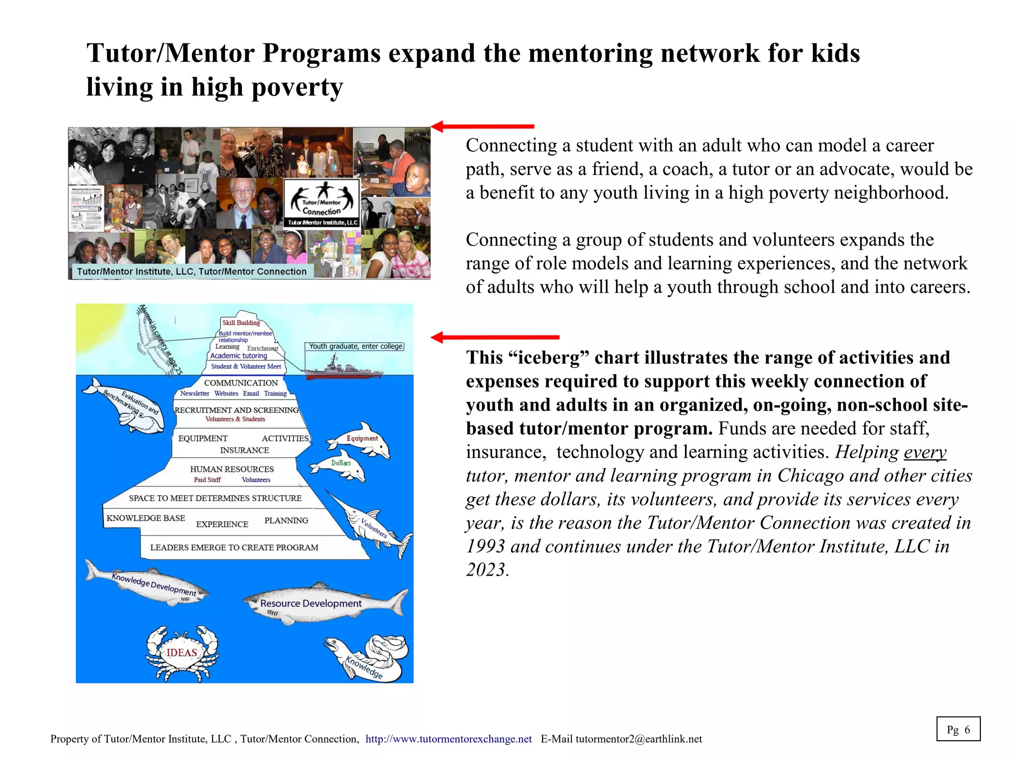 Logic Model for Expanding Organized Tutor/Mentor Programs in High ...
