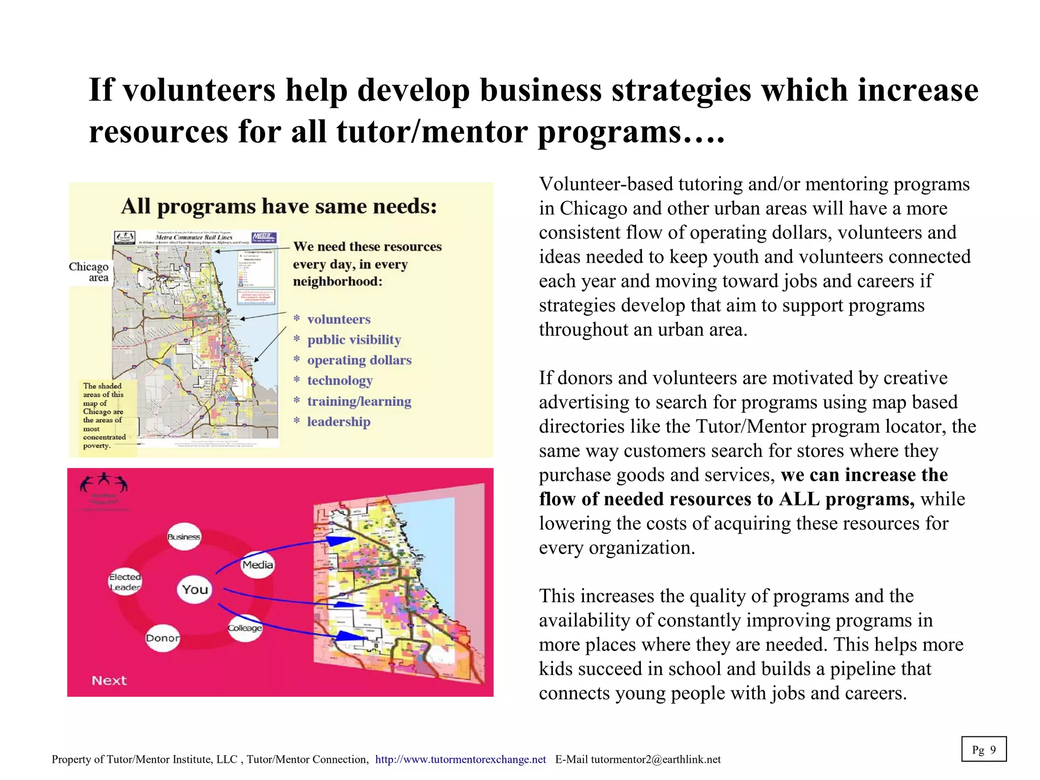 Logic Model for Expanding Organized Tutor/Mentor Programs in High ...