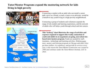 Logic Model for Expanding Organized Tutor/Mentor Programs in High ...
