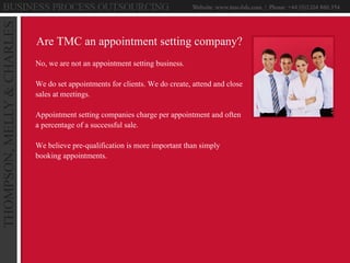 Tmc Powerpoint | PPS | Sales | Business