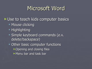 Elementary School Computer Class | PPT