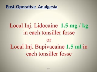 magic of 1.5 in management of anesthesia in tonsillectomy | PPT