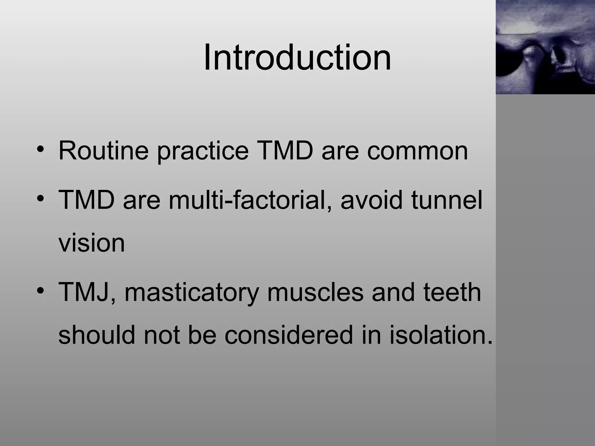 Temporomandibular Disorders | PPT
