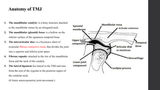 Temporal mandibular disorders summary for dental students | PPT