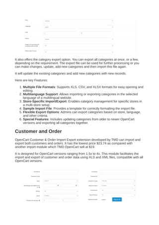 Top 8 OpenCart Bulk Import Export Modules | PDF | Business | Business ...