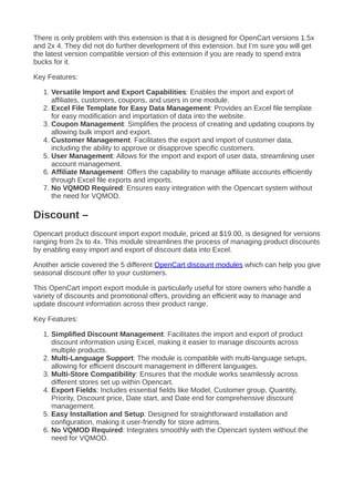 Top 8 OpenCart Bulk Import Export Modules | PDF | Business | Business ...