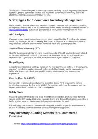 Future of Ecommerce Inventory Management - By TMD Software Pvt. Ltd. | PDF