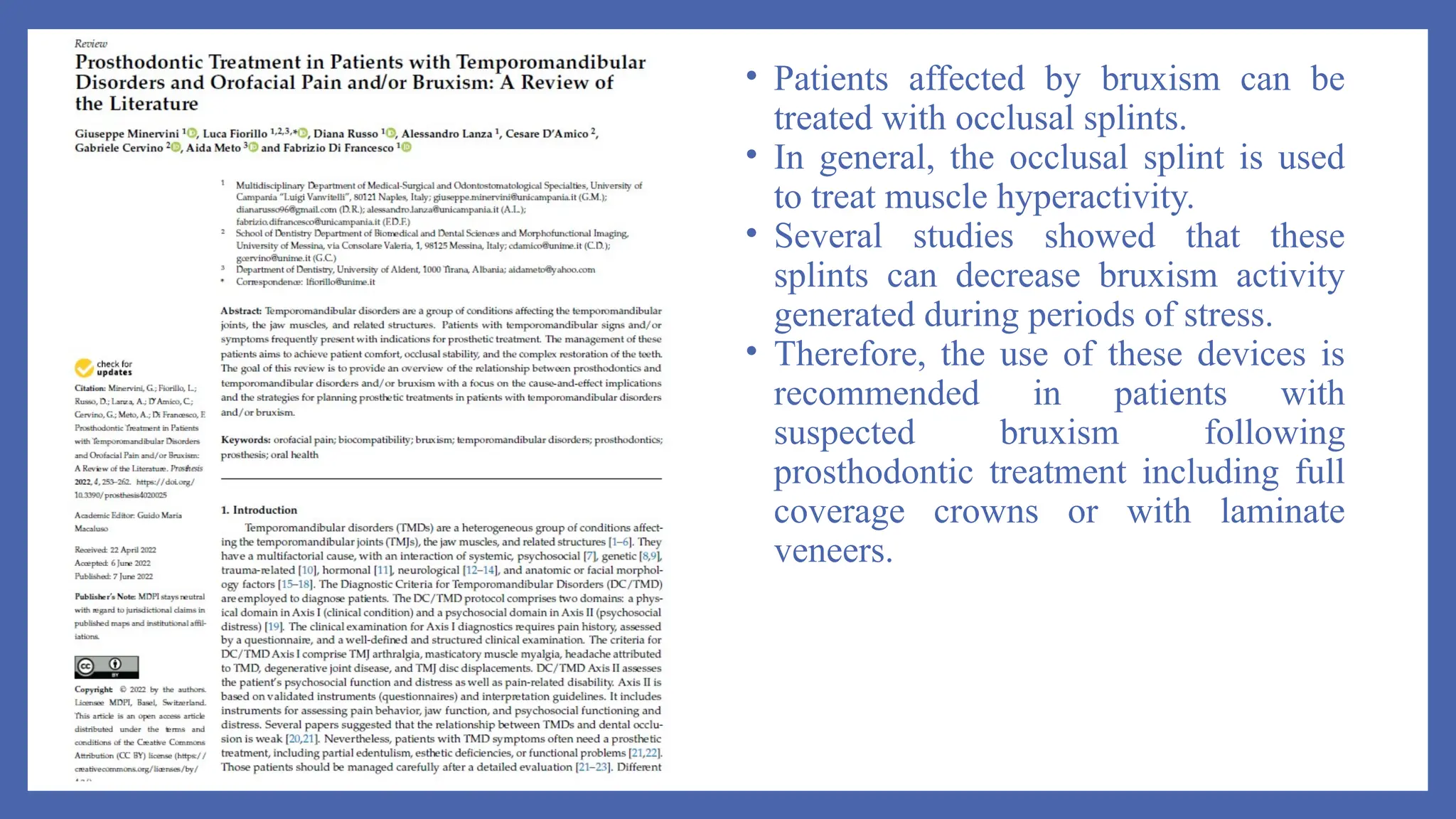 TMD and its prosthodontic management JC.pptx