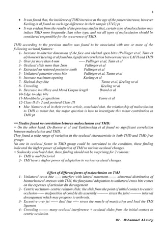 TMD and malocclusion.docx