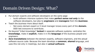 Domain Drive Design: A Very Short Introduction for Business People | PPT