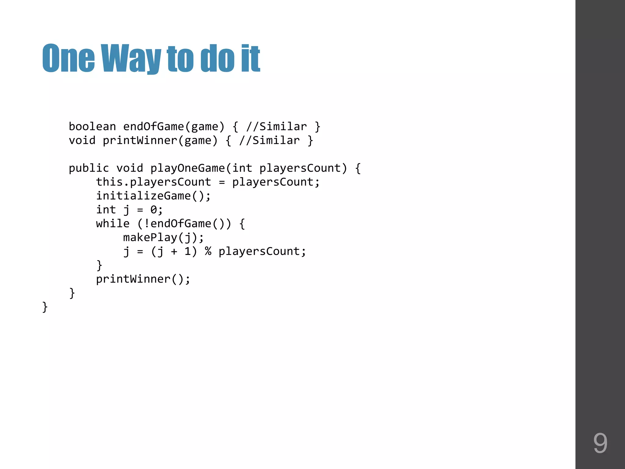 Presentation On Template Method Design Pattern Ppt