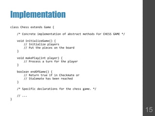 Presentation on Template Method Design Pattern | PPTX