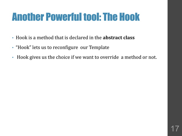 Presentation on Template Method Design Pattern | PPTX